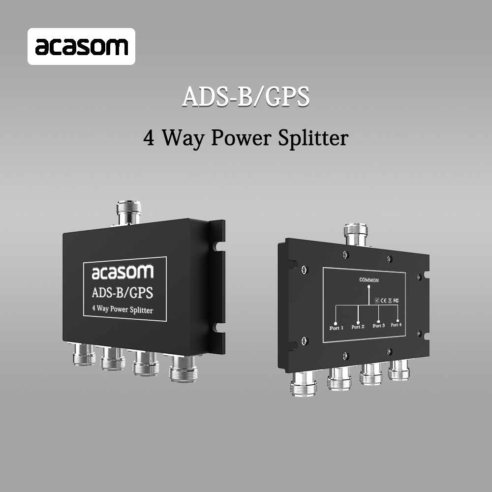 Four Way Power Splitter ADS-B / GPS | ACASOM
