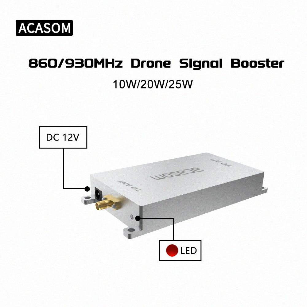 868MHz-915MHz 10W/20W/25W Drone Signal Amplifier Extender Module