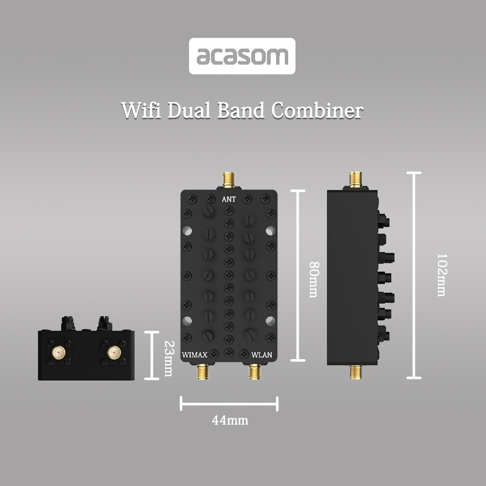 2.4 5.8GHz WIFI 2 Band Cavity Diplexer | ACASOM