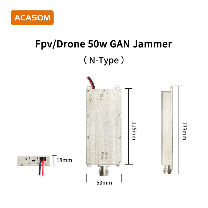 1100MHz-1300MHz GaN RF Interference N-Type Drone Jamming Blocker Modul