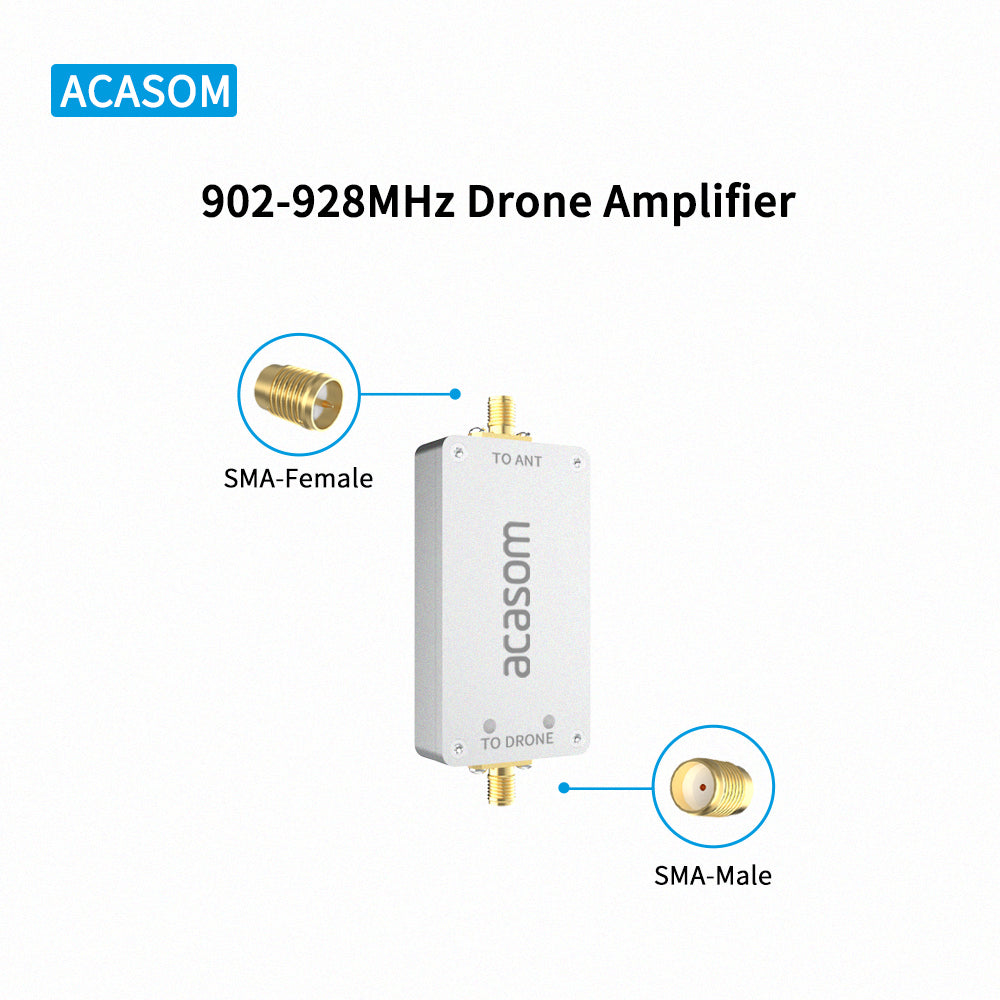 915MHz Drone 4000mw Ultra Low Noise Amplifier Signal Extender